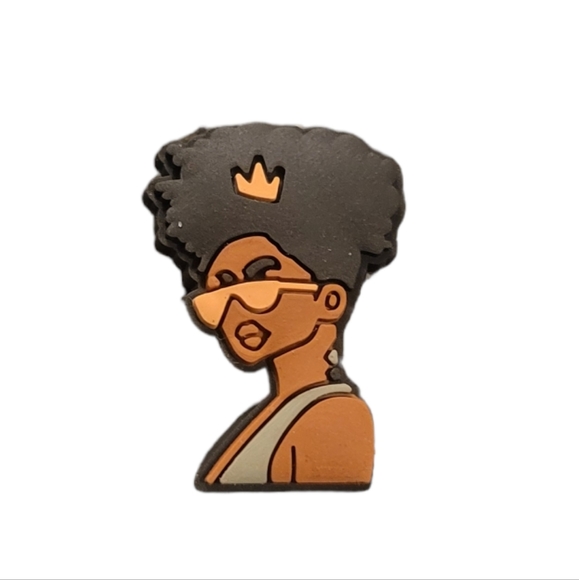 Accessories | New Black Queen Croc Charm | Poshmark